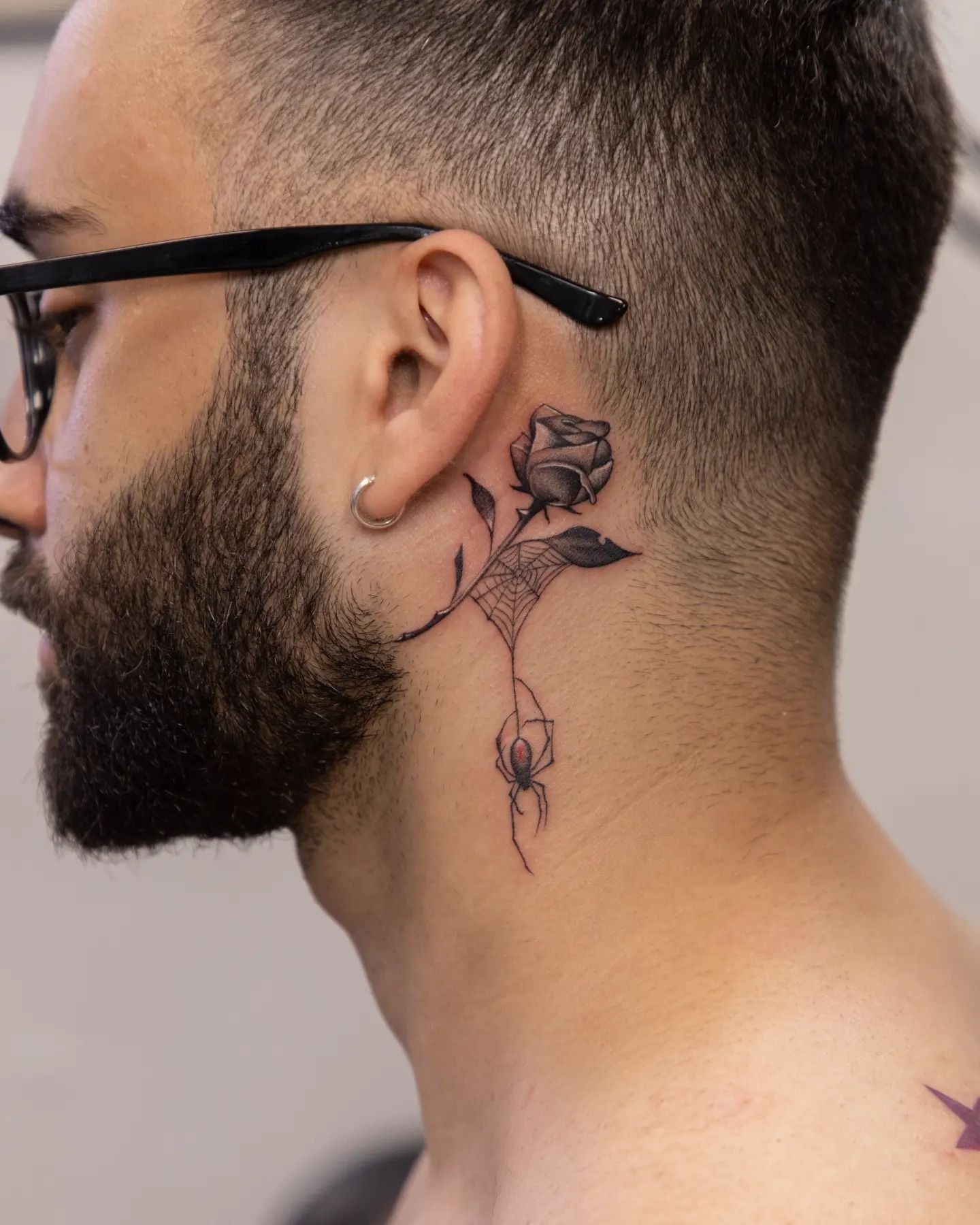Rose Neck Tattoos For Men 40 Awesome Neck Tattoo Ideas For Men & Women