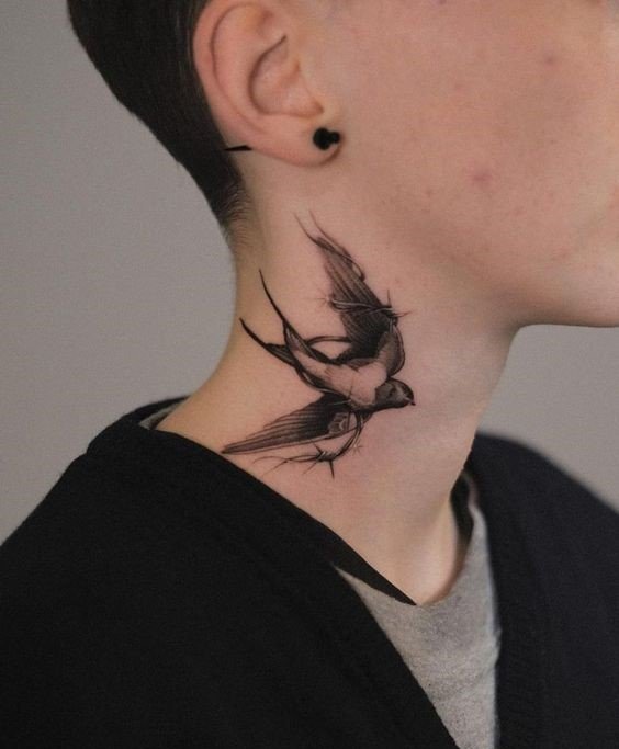 Tattoo in de nek: Ideeën, Тekening, Betekenis | VeAn Tattoo