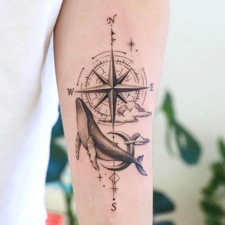 Top 23+ Kompas tatoeages: Ideeën, Betekenis - VeAn Tattoo