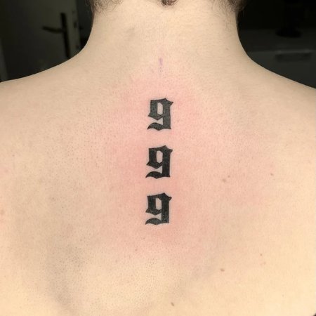 Tattoo 999: Betekenis, Symboliek en Ontwerpideeën | VEAN TATTOO - VeAn ...