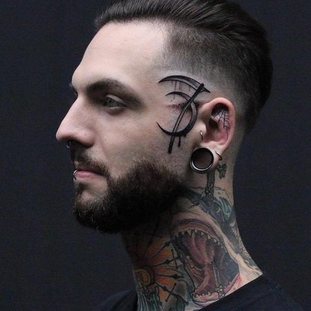 Tattoo on the face: Ideas, Т drawing, Meaning - VeAn Tattoo