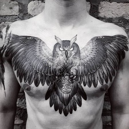 Tattoo on the chest: Ideas, Т drawing, Significance | VeAn Tattoo