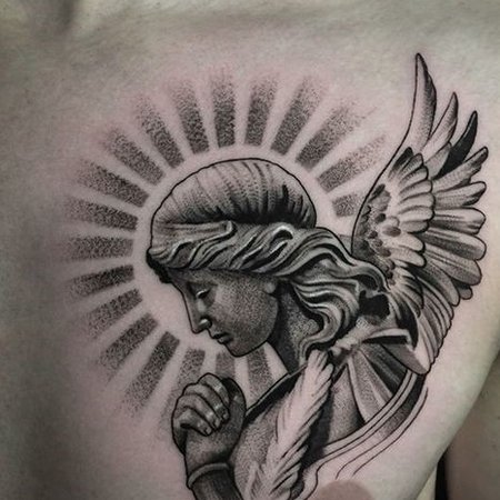 Tattoo on the chest: Ideas, Т drawing, Significance | VeAn Tattoo